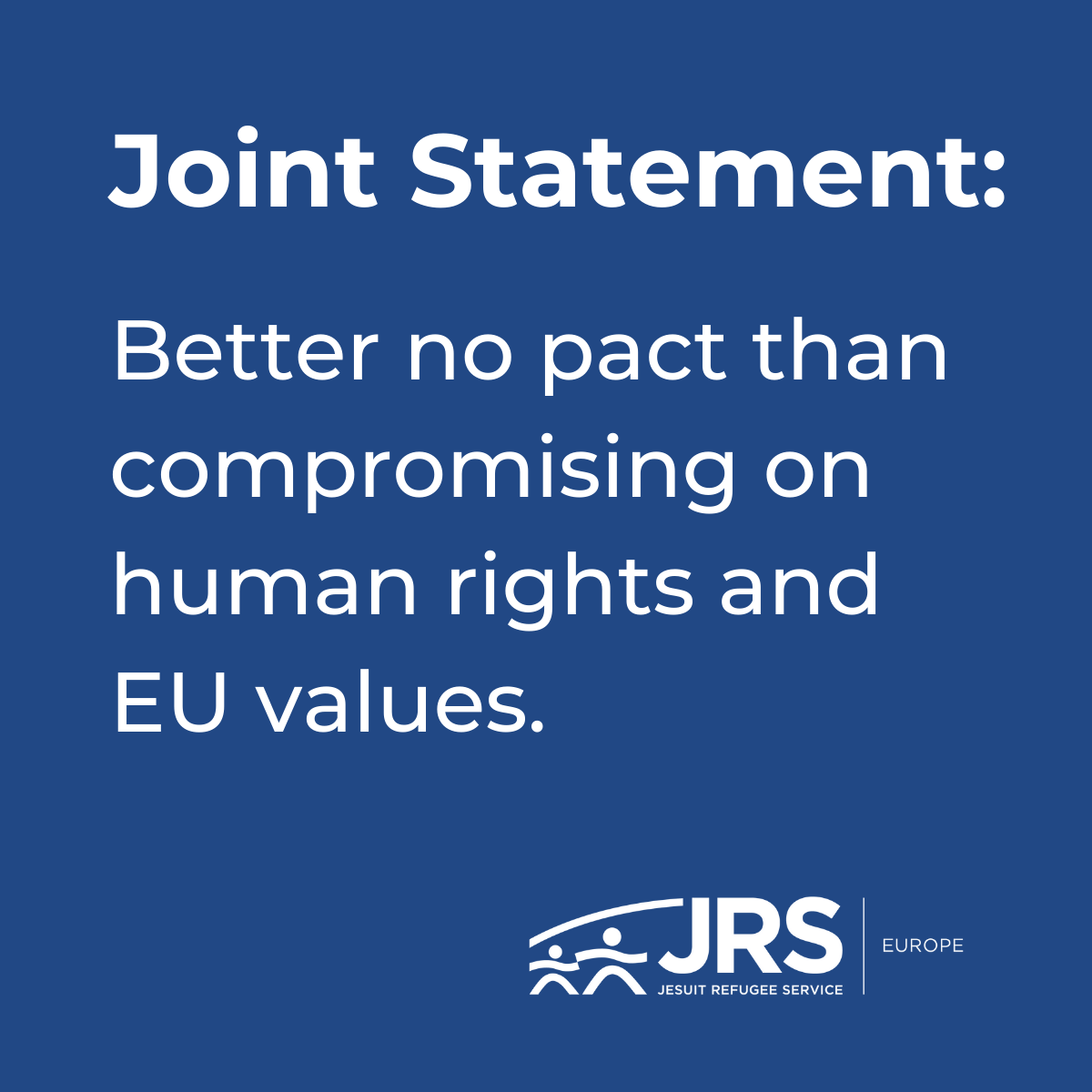 Joint Statement: Better no pact than compromising on Human Rights and ...
