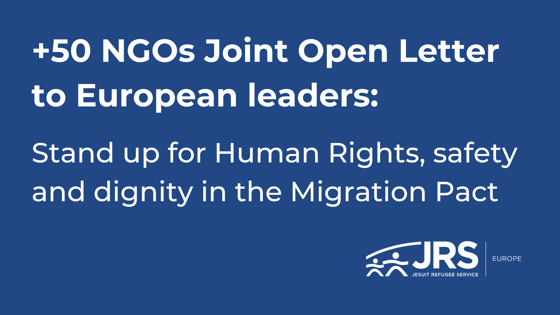 +50 NGOs Open letter to European Leaders: "Stand up for Human Rights ...